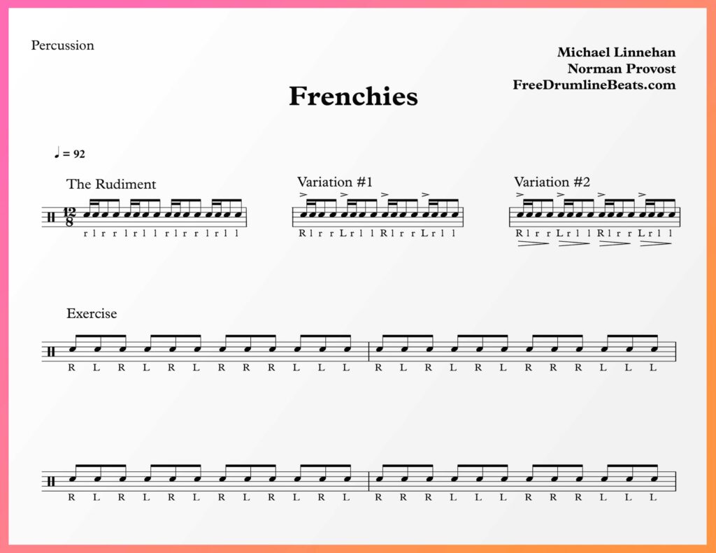 Frenchies Hybrid Rudiment Exercise - Free Drumline Warmups