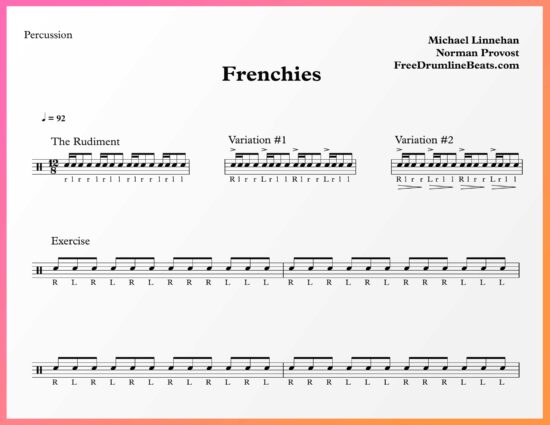Frenchies Hybrid Rudiment Exercise - Free Drumline Warmups